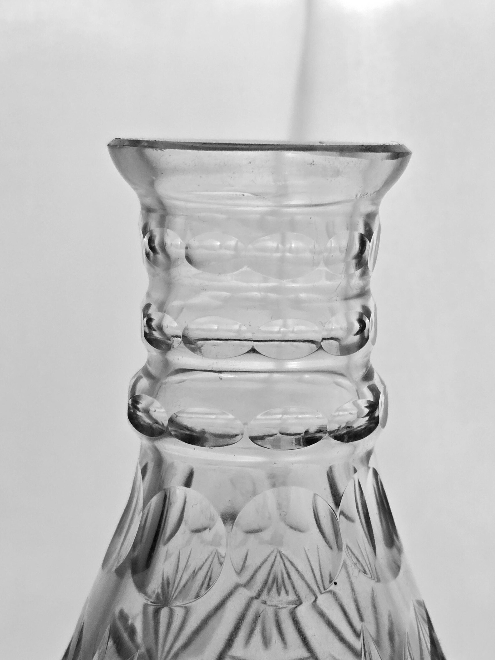Ship's Claret/port Decanter | Cut Crystal | Edwardian/art Deco Era (c ...