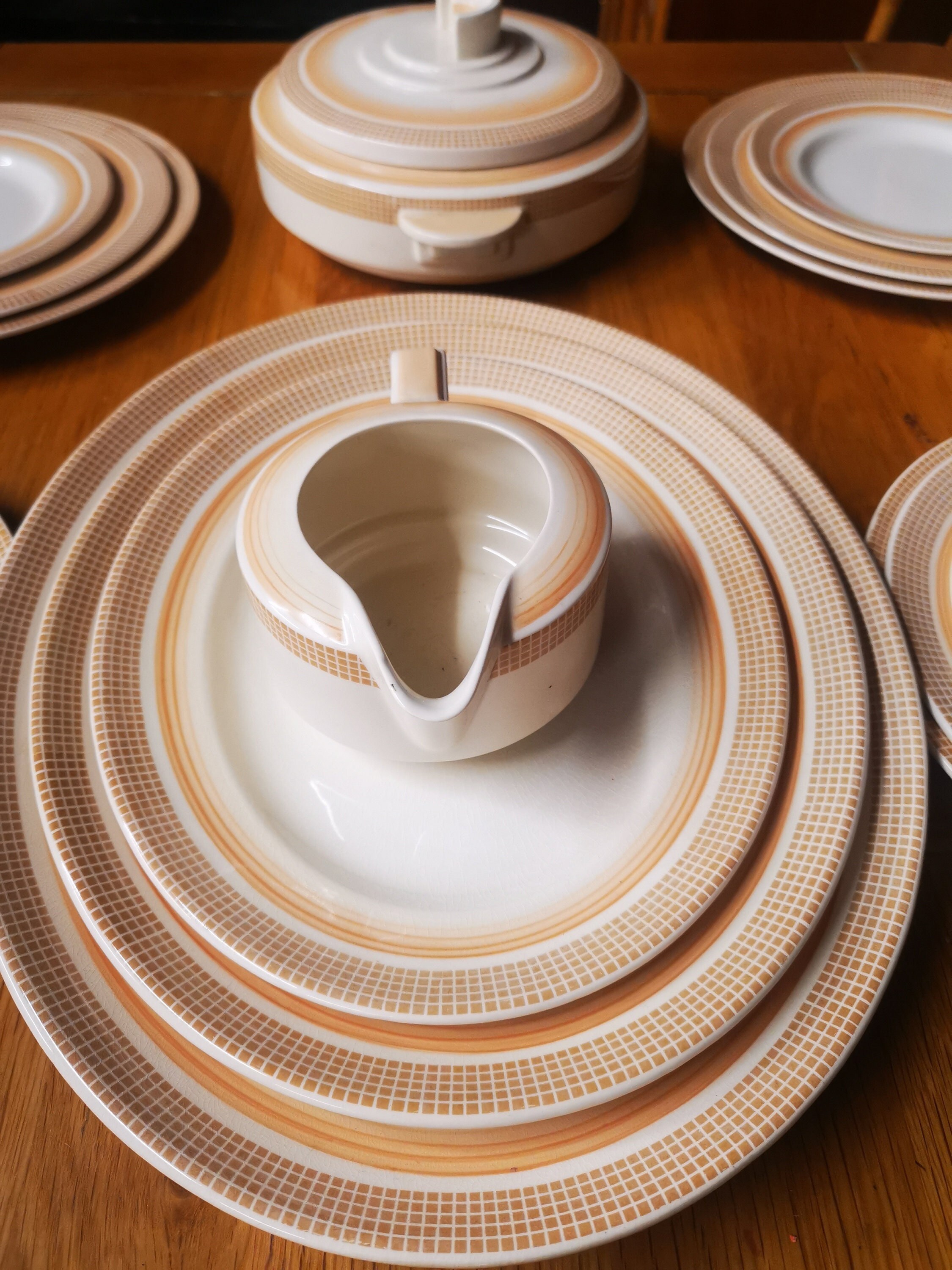 ART DECO Royal Doulton Simplex Dinner Set for Six 1939 ,very Rare Full ...