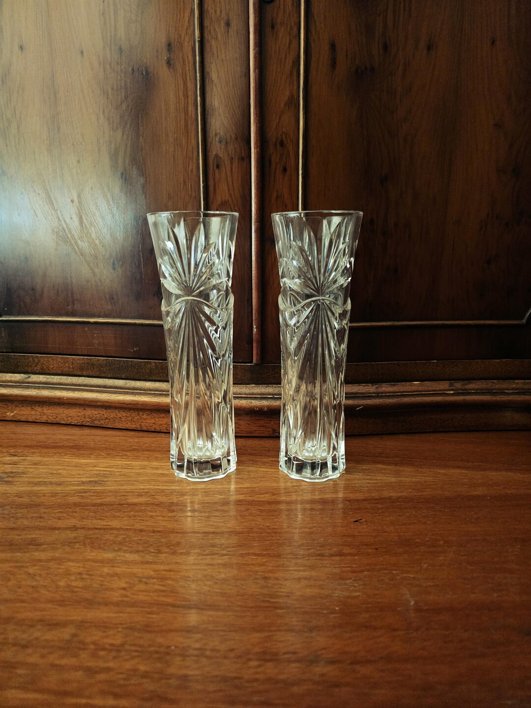 Royal Crystal Rock (RCR) PAIR Vases Oasis Pattern - Etsy