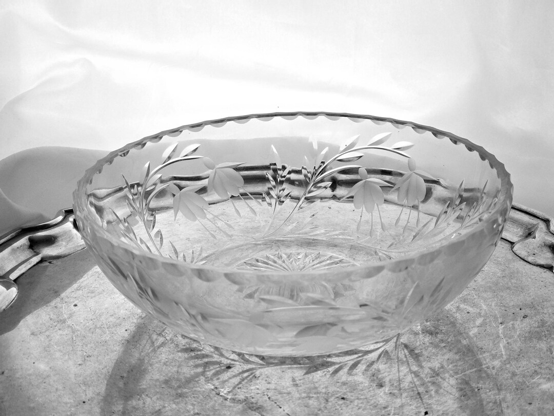 Cascade Pattern by Stuart Crystal Crystal Cut Bowl 1984/2009 Vintage - Etsy