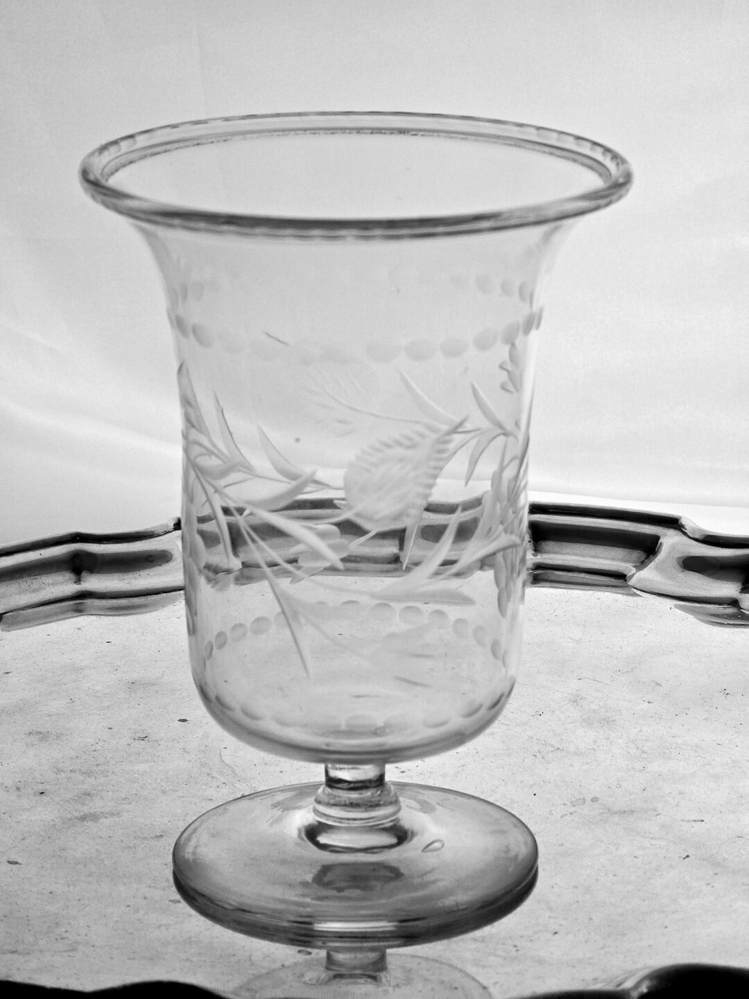 Antique Early Victorian Celery/ Spooner Crystal Cut Vase 1860/ 1880 - Etsy