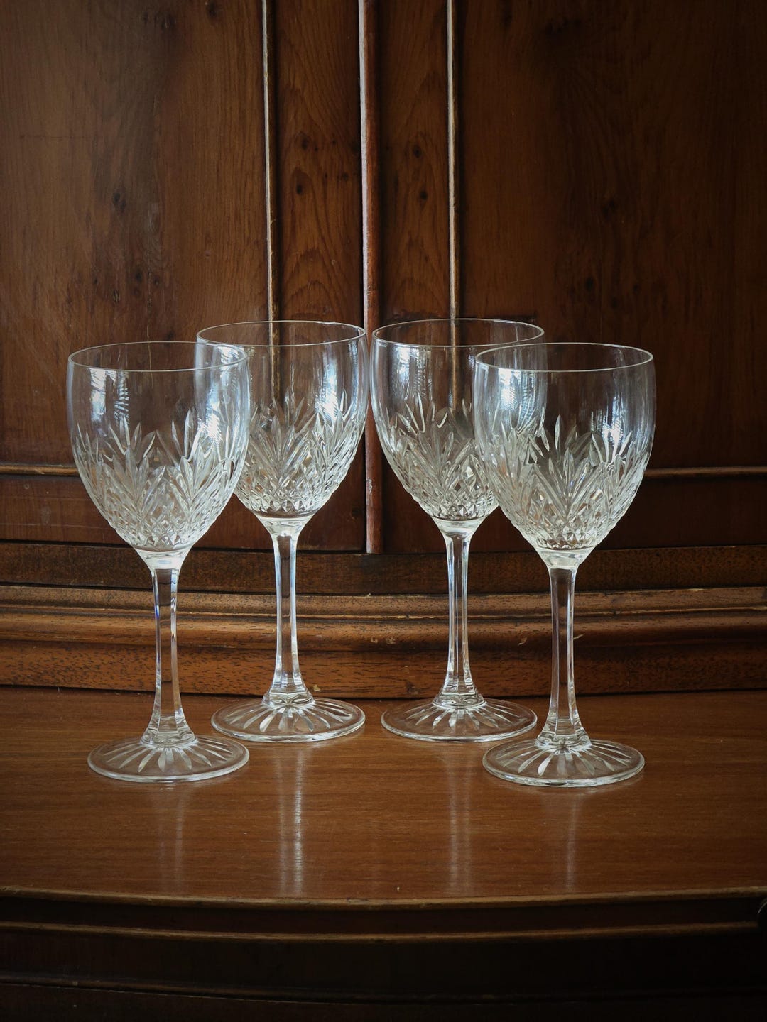 Edinburgh Crystal Tweed Wine Glasses - Set of 4 - Etsy