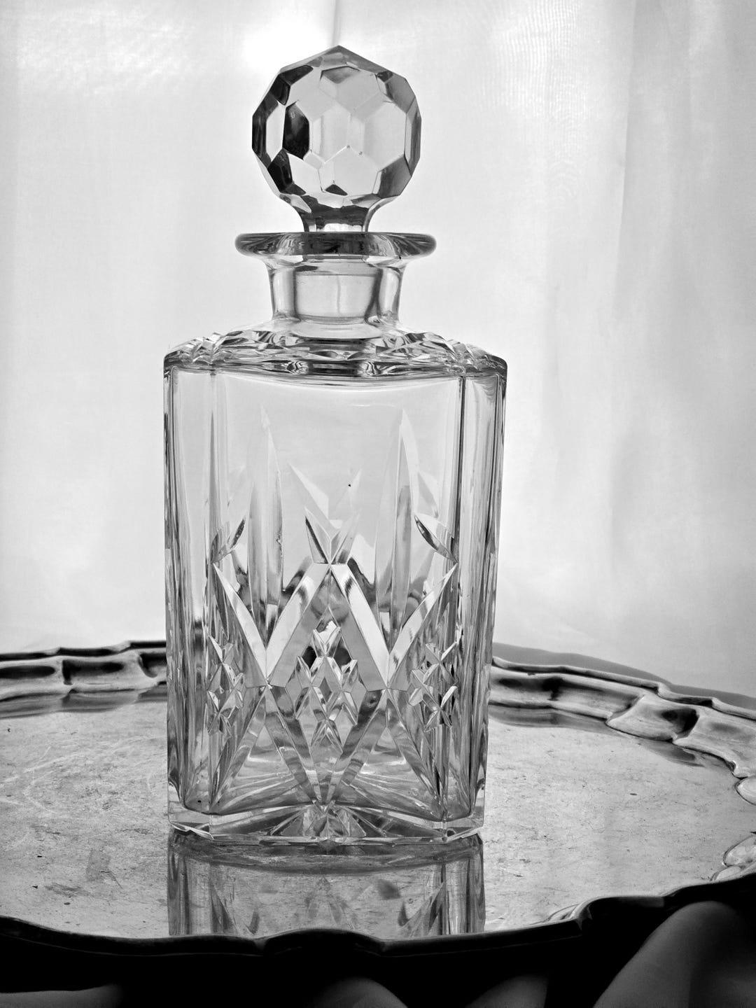 Royal Doulton Decanter Square Pattern Cut Julia By1993/1995 - Whiskey ...