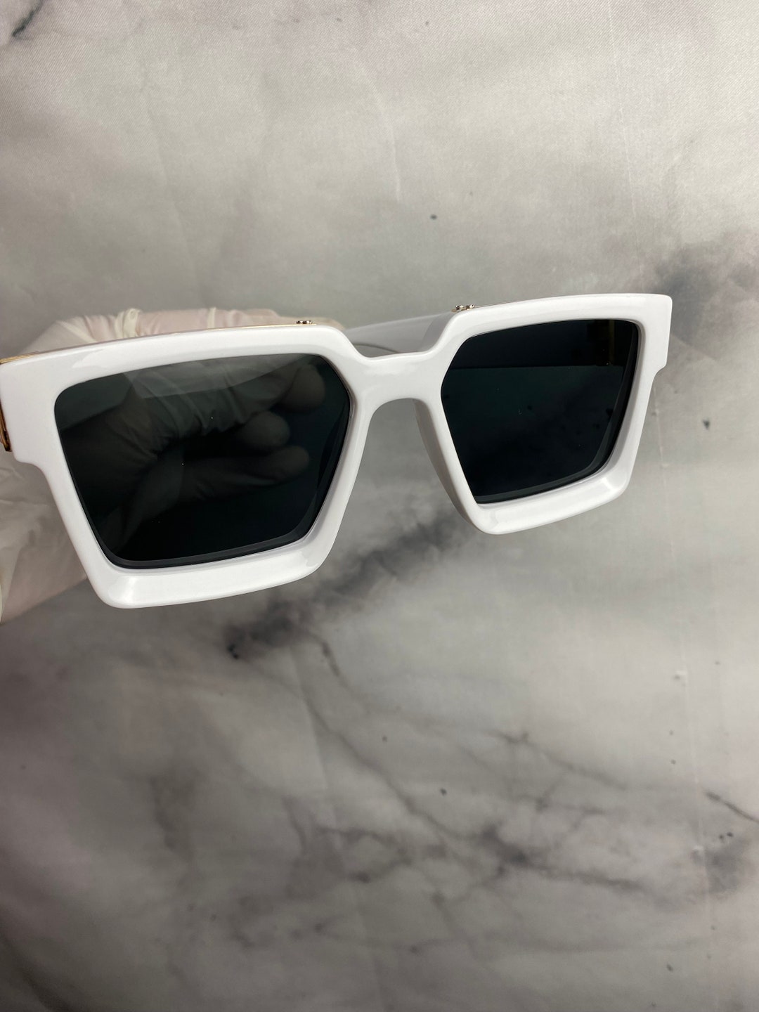 Men’s White Sunglasses,white Sunglasses Gold Frame,trendy Millionaire ...