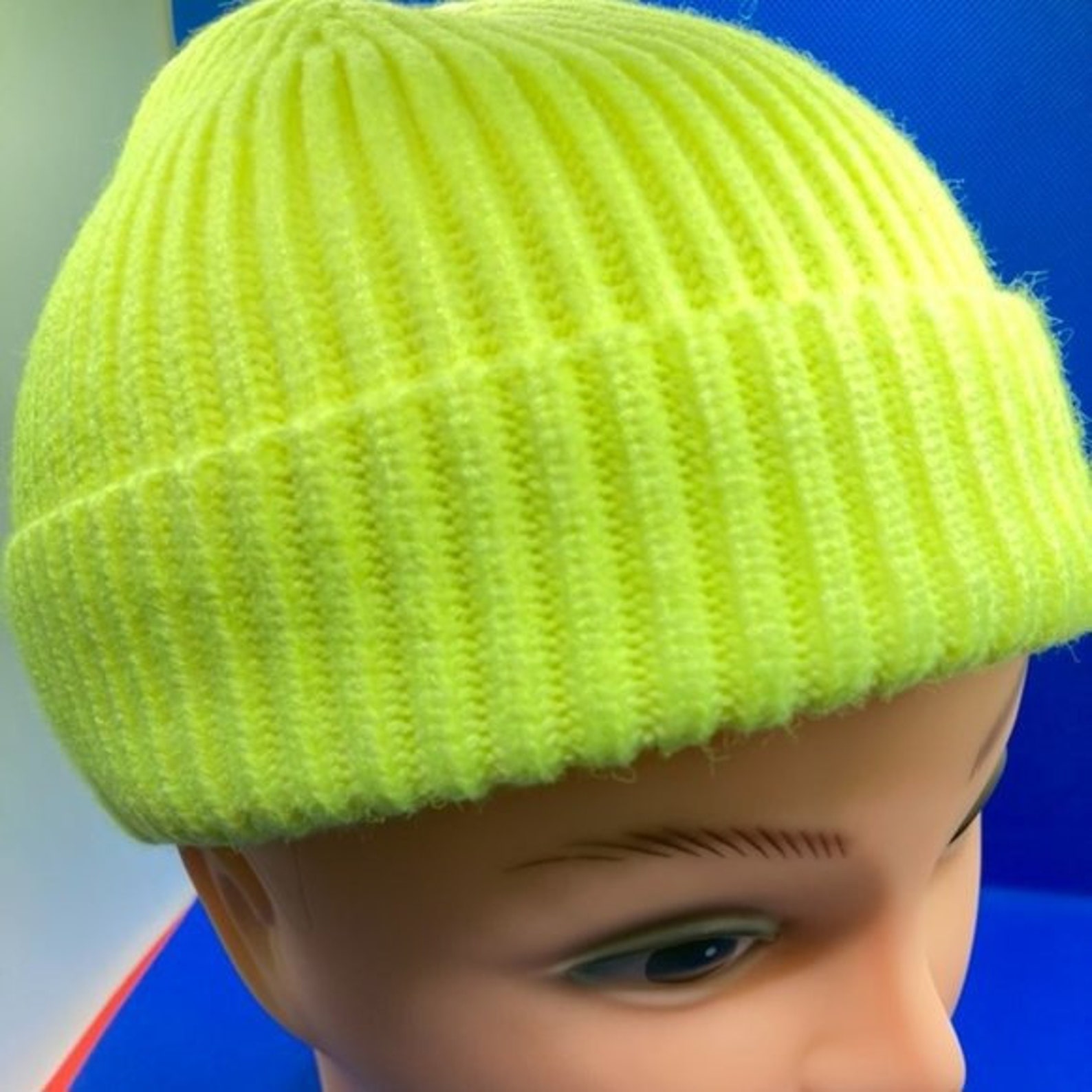 Neon Green Wool Hat,lime Green Beanie,wool Fisherman Beanie,men's Watch ...