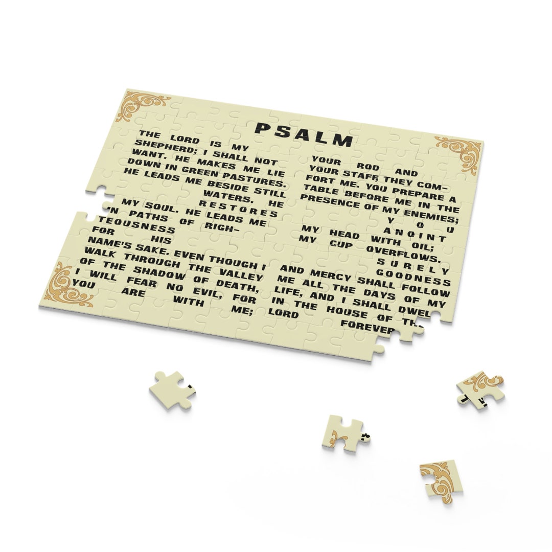 Psalm 23 Jigsaw Puzzle (120, 252, 500-piece) - Etsy