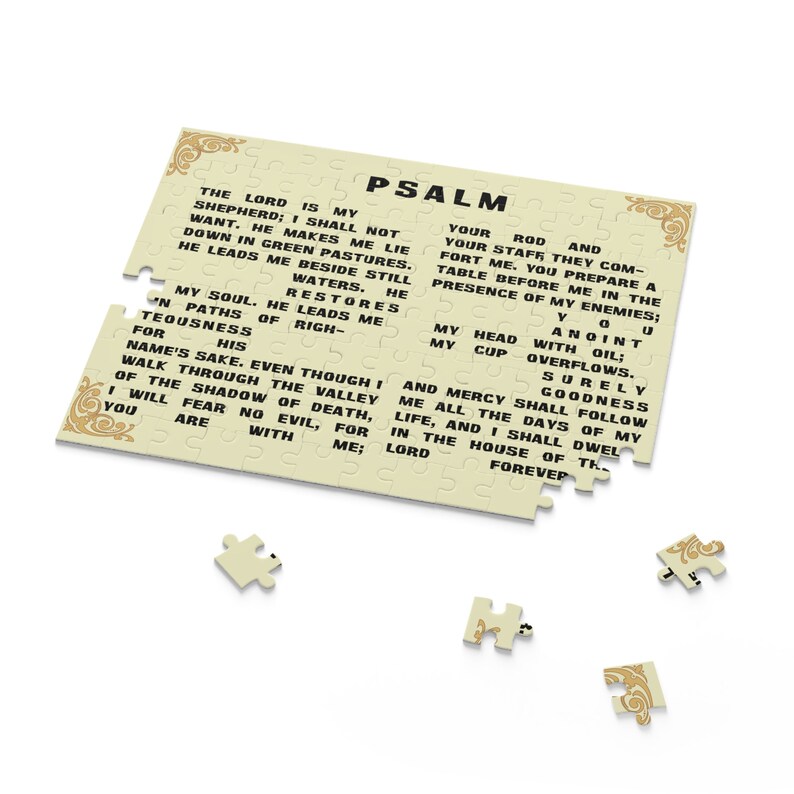 Psalm 23 Jigsaw Puzzle (120, 252, 500-piece) - Etsy