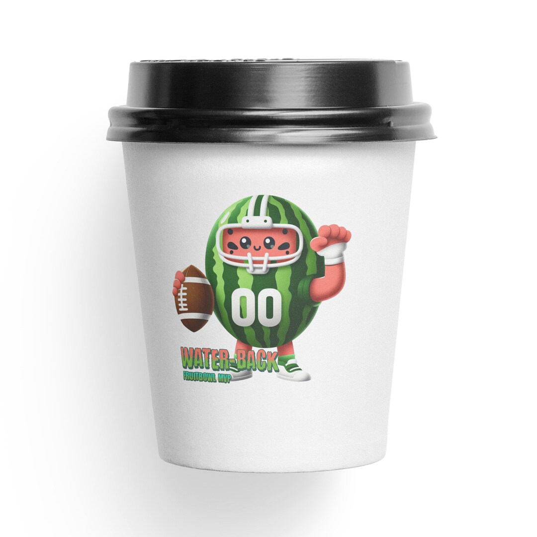 Water-back: Watermelon Quarterback in Football Gear - Etsy