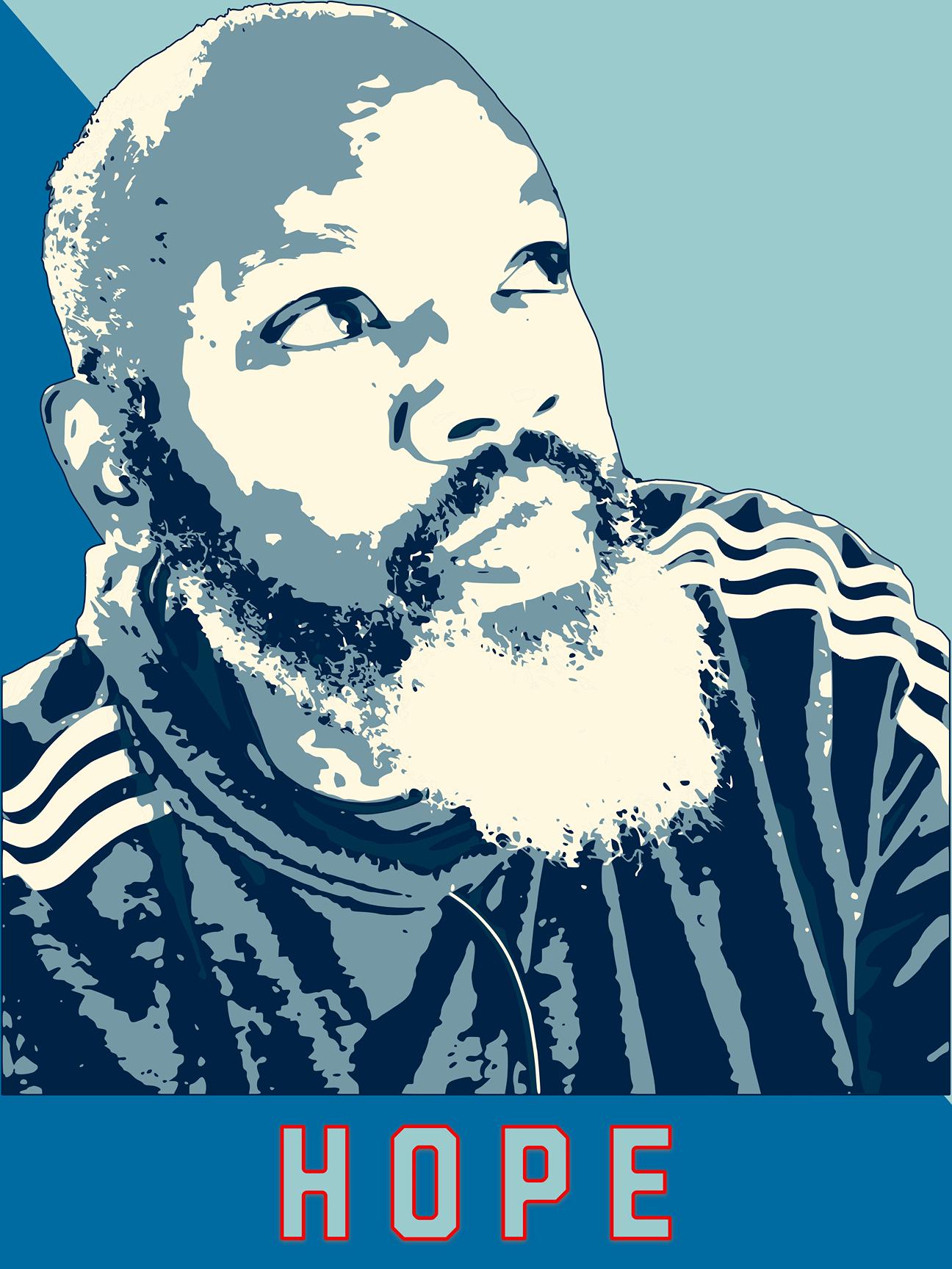 Custom "forward" Style Artwork - Personalized Portrait in Iconic Poster ...