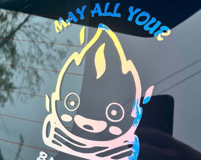 Calcifer Vinyl Decal - Etsy