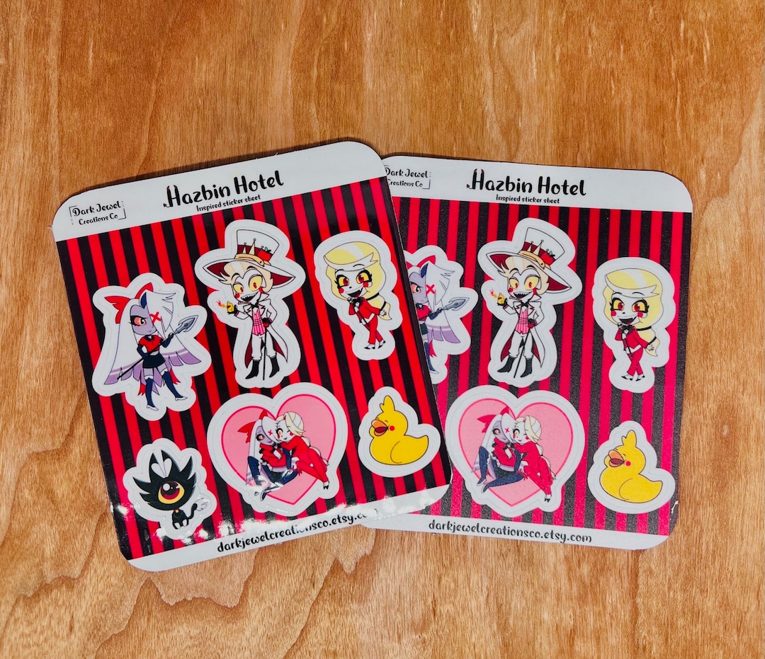 Hazbin Hotel Sticker Sheet - Etsy