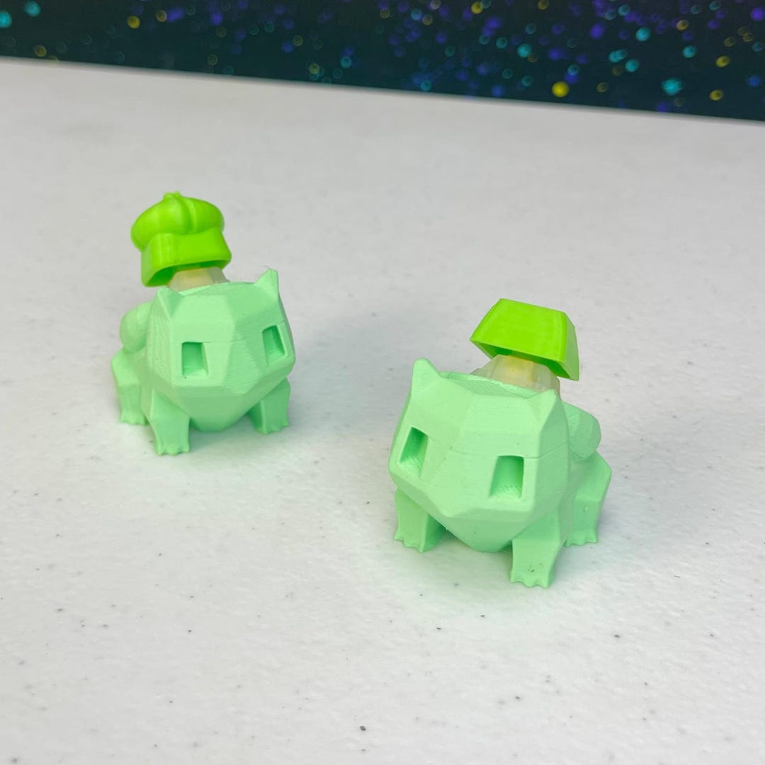 Low Poly Bulbasaur Switch Fidget Click With 2 Key Caps - Etsy