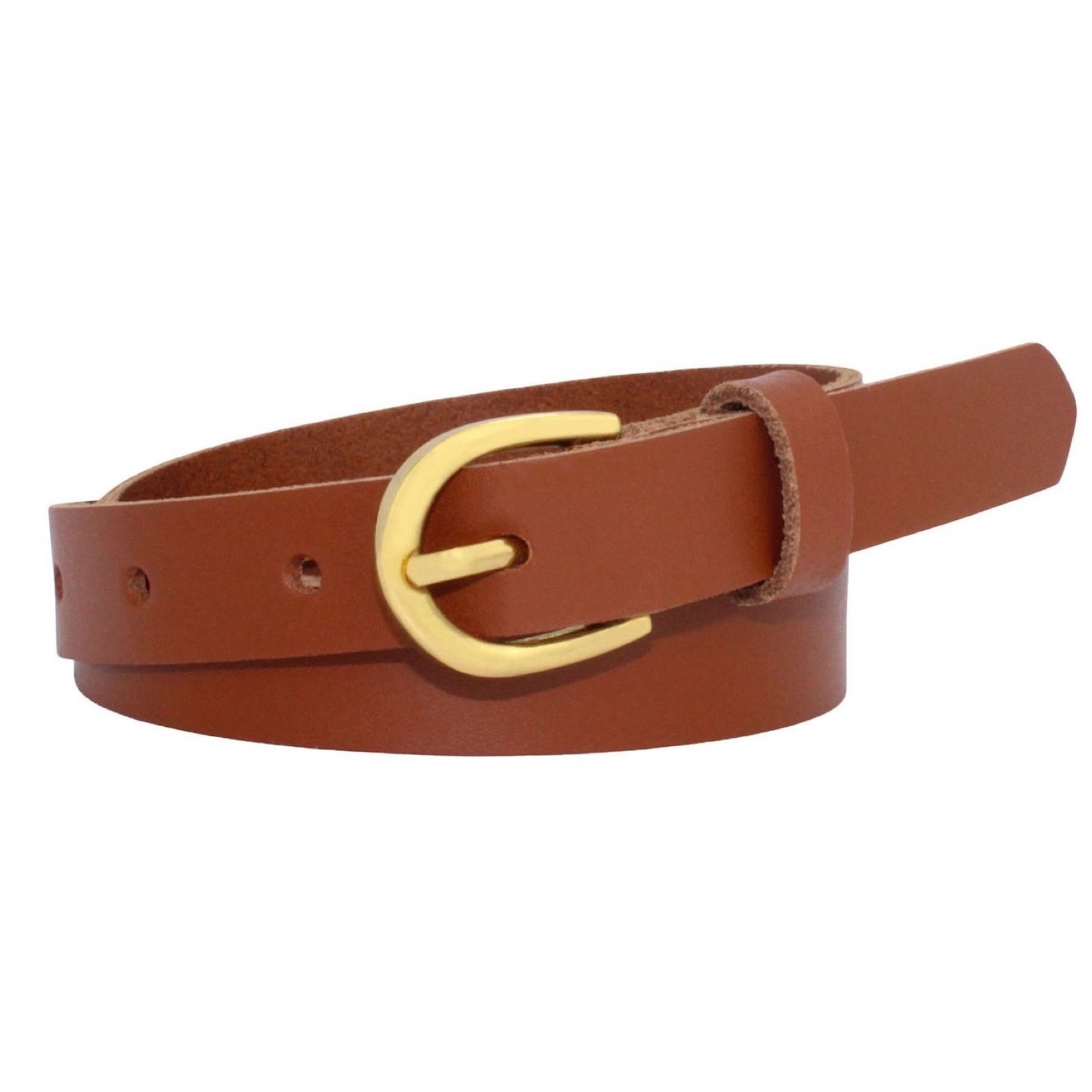 Belt Leather Cognac 2 Cm Wide Men Women's Leather Belt - Etsy