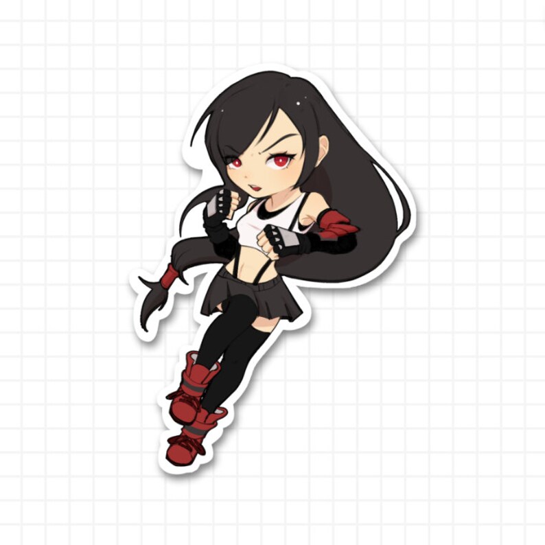 Final Fantasy 7 Tifa Lockhart Sticker 3 - Etsy