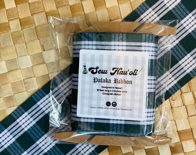 Green Palaka Ribbon - Etsy