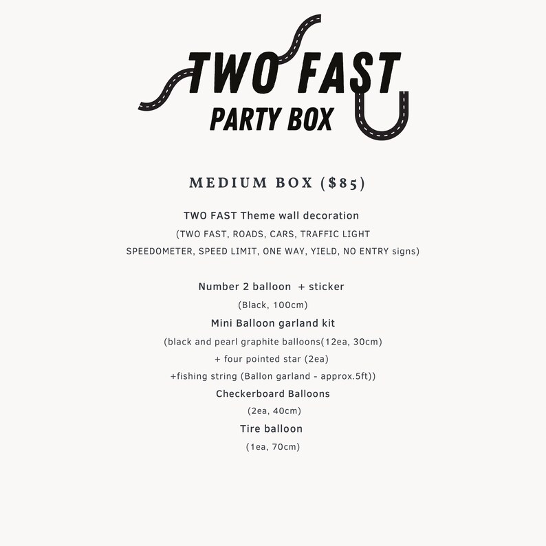 Two Fast Birthday Party Racing Car Theme Party Birthday - Etsy