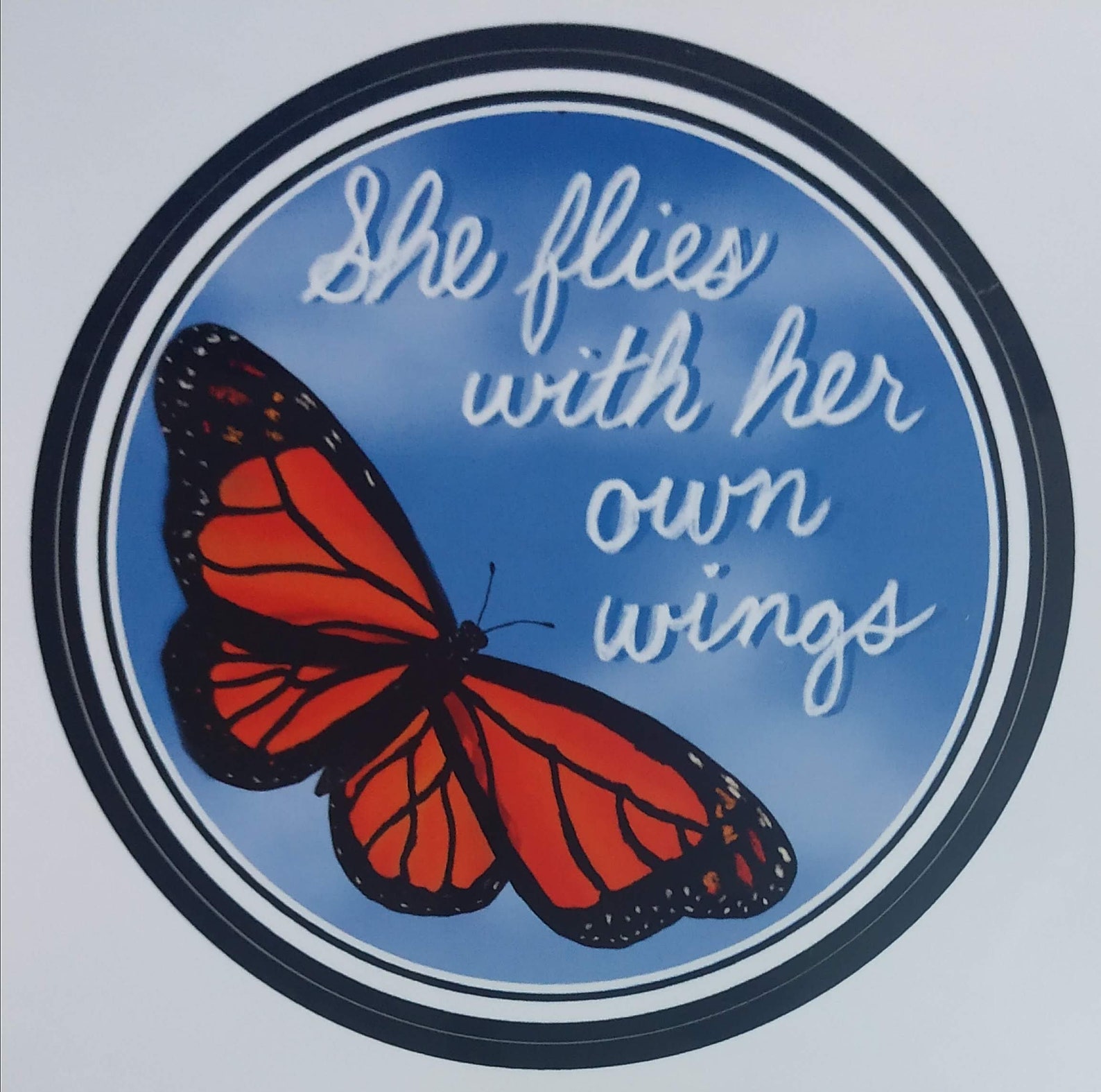 Oregon Motto She Flies With Her Own Wings 3 Vinyl | Etsy