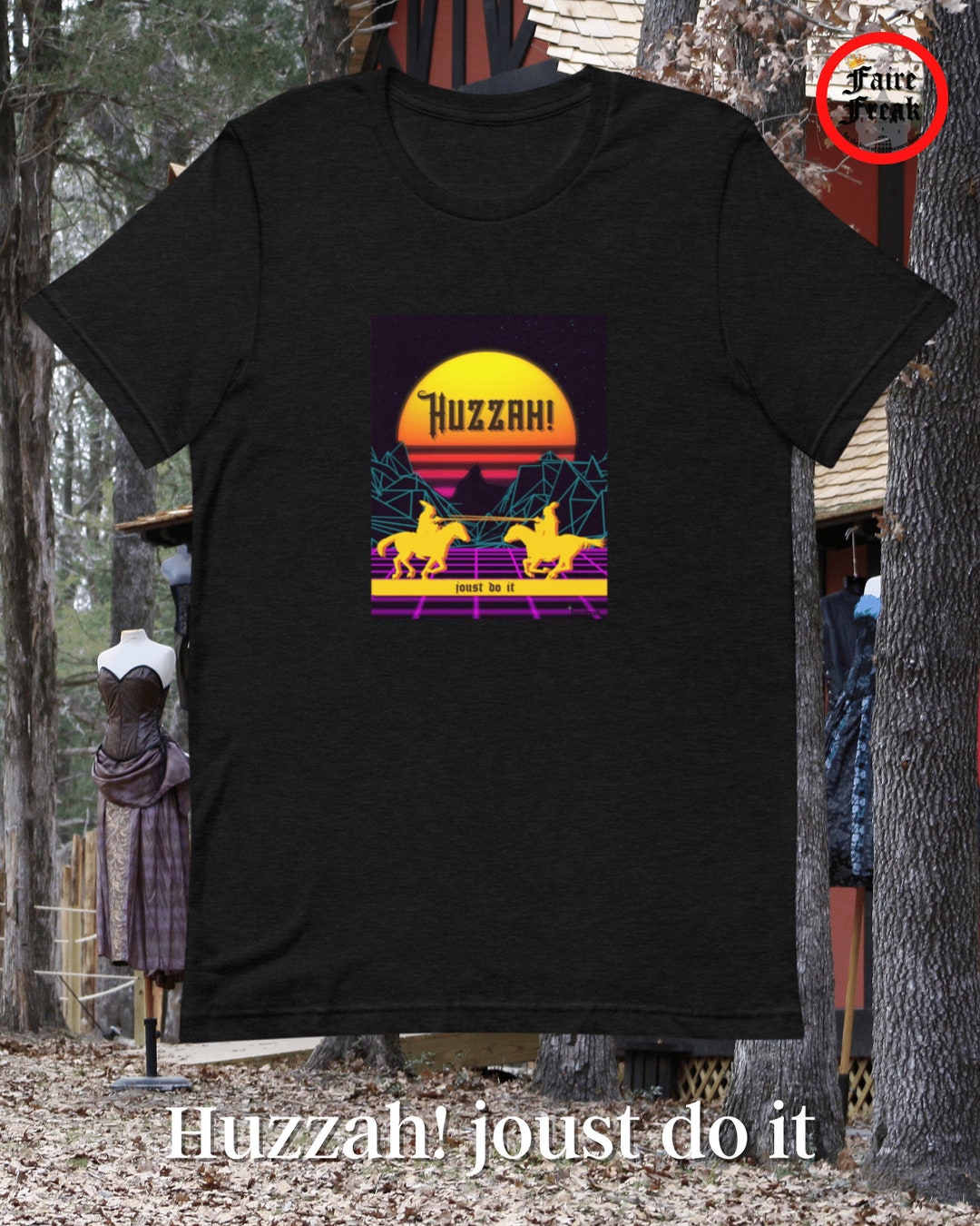 Huzzah Joust Renaissance Faire Festival T-shirt--gamer Renfaire Renfair ...