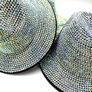 Rhinestone Fedora Hand-crafted - Etsy
