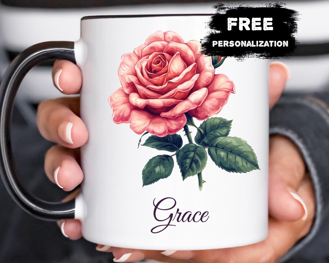 June Birth Flower Mugs for Her Birthday Personalized Gifts for Her June ...
