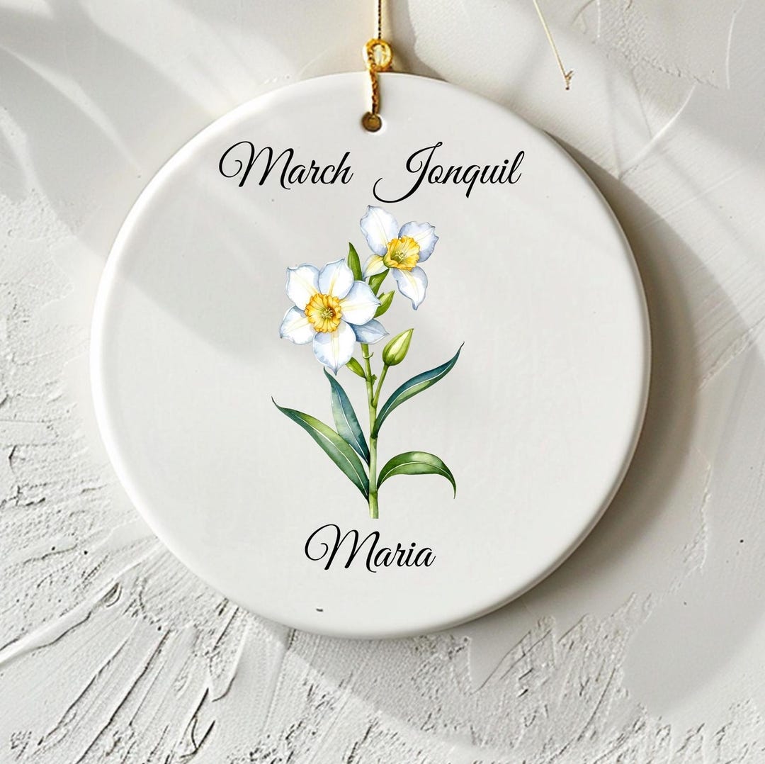 Birth Flower Birth Flower Gift Birthflower Gift Custom Birth Flower ...