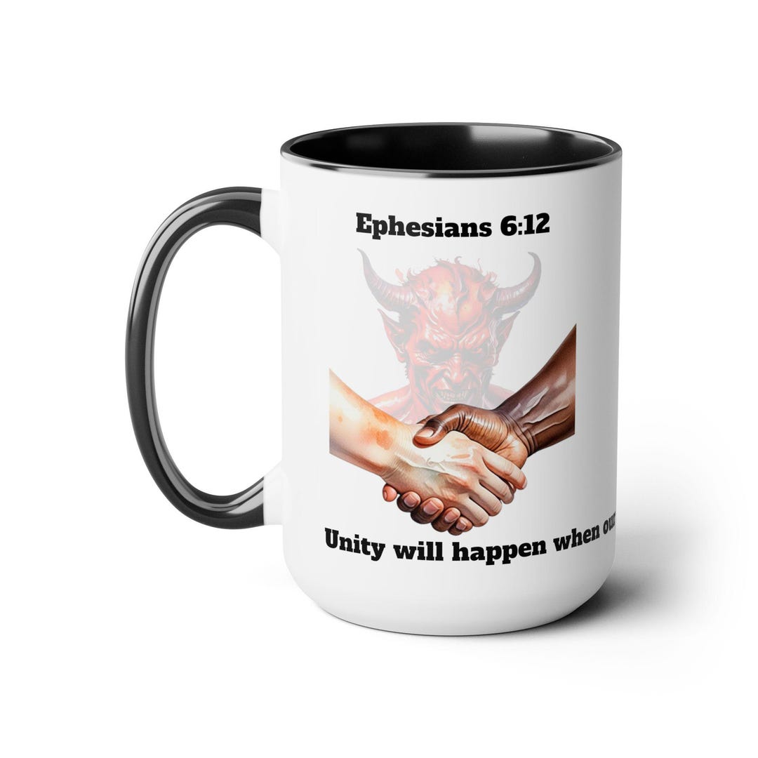 Ephesians 6:12 NIV Religious Coffee Mug Christian Mug Christian Gifts ...