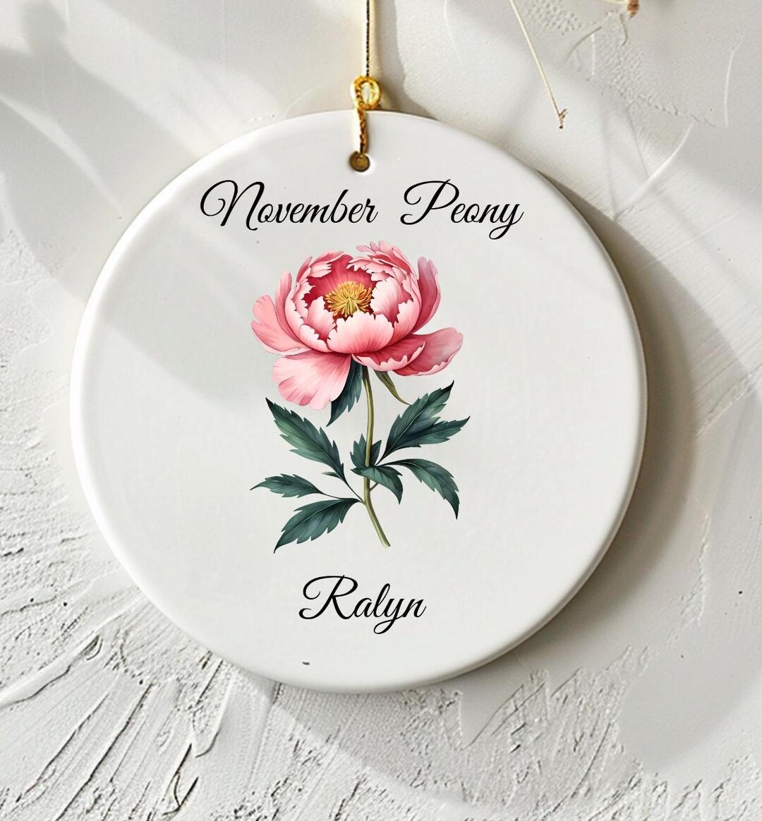 Birth Flower Birth Flower Gift Birthflower Gift Custom Birth Flower ...