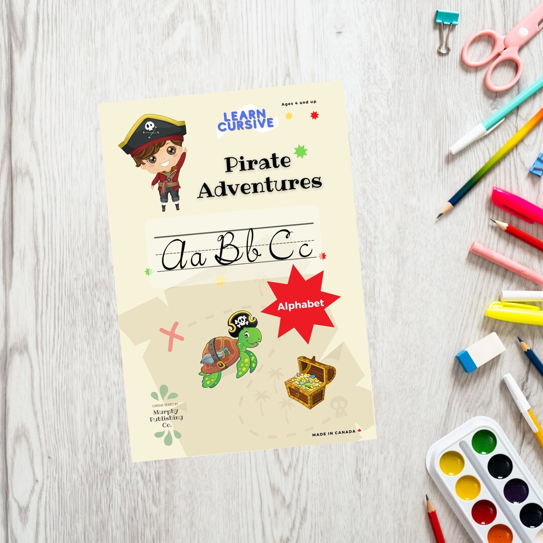 Learn Cursive Series: Alphabet Pirate Adventures - Etsy