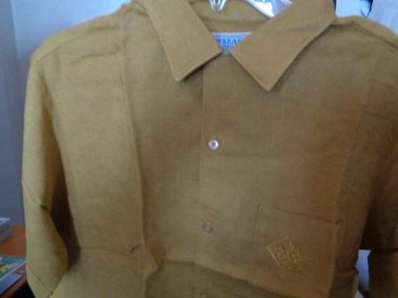 New SEARS 50's-60's Dead Stock Gold Flecked + Gold Cr… - Gem