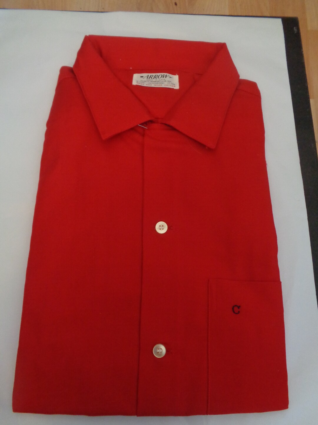 New 50's-60's ARROW Dead Stock in Red Black Crest - Etsy