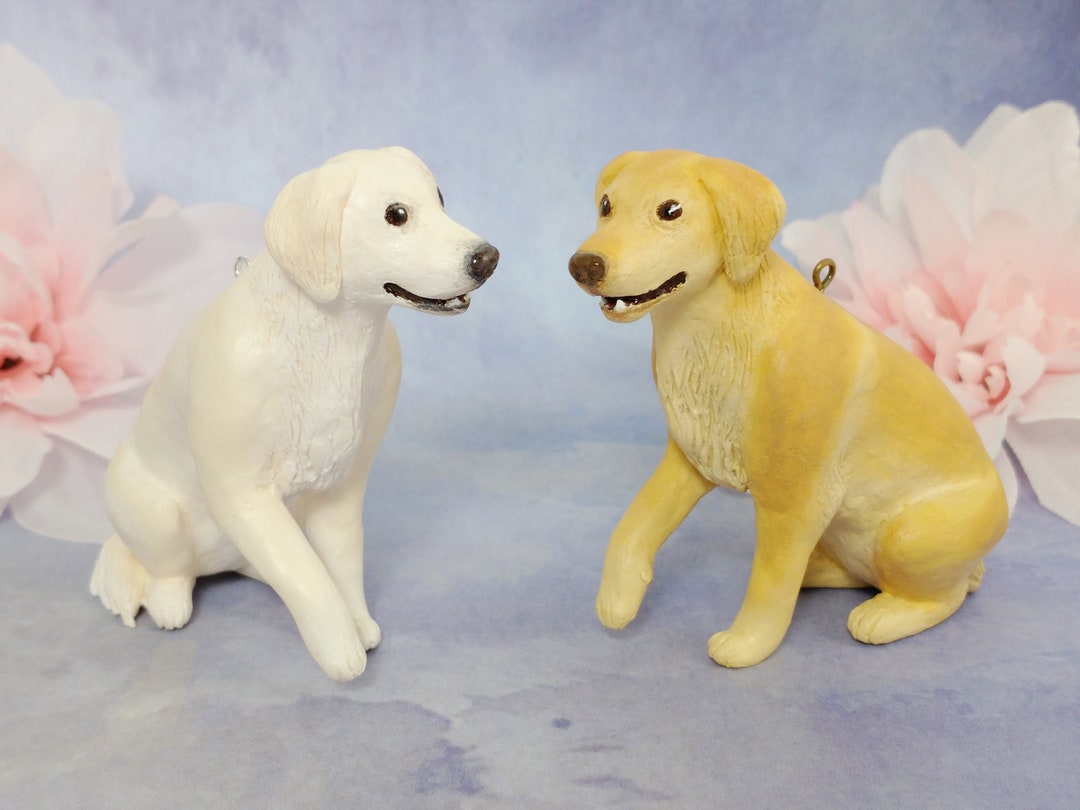 Golden Retriever Handmade Keepsake - Hand Painted Resin Pet Figurine - Etsy
