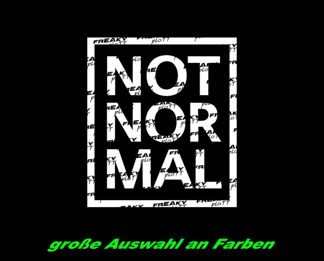NOT NORMAL nor Mal Sticker Mini John Cooper S Works Tuning FUN Window ...
