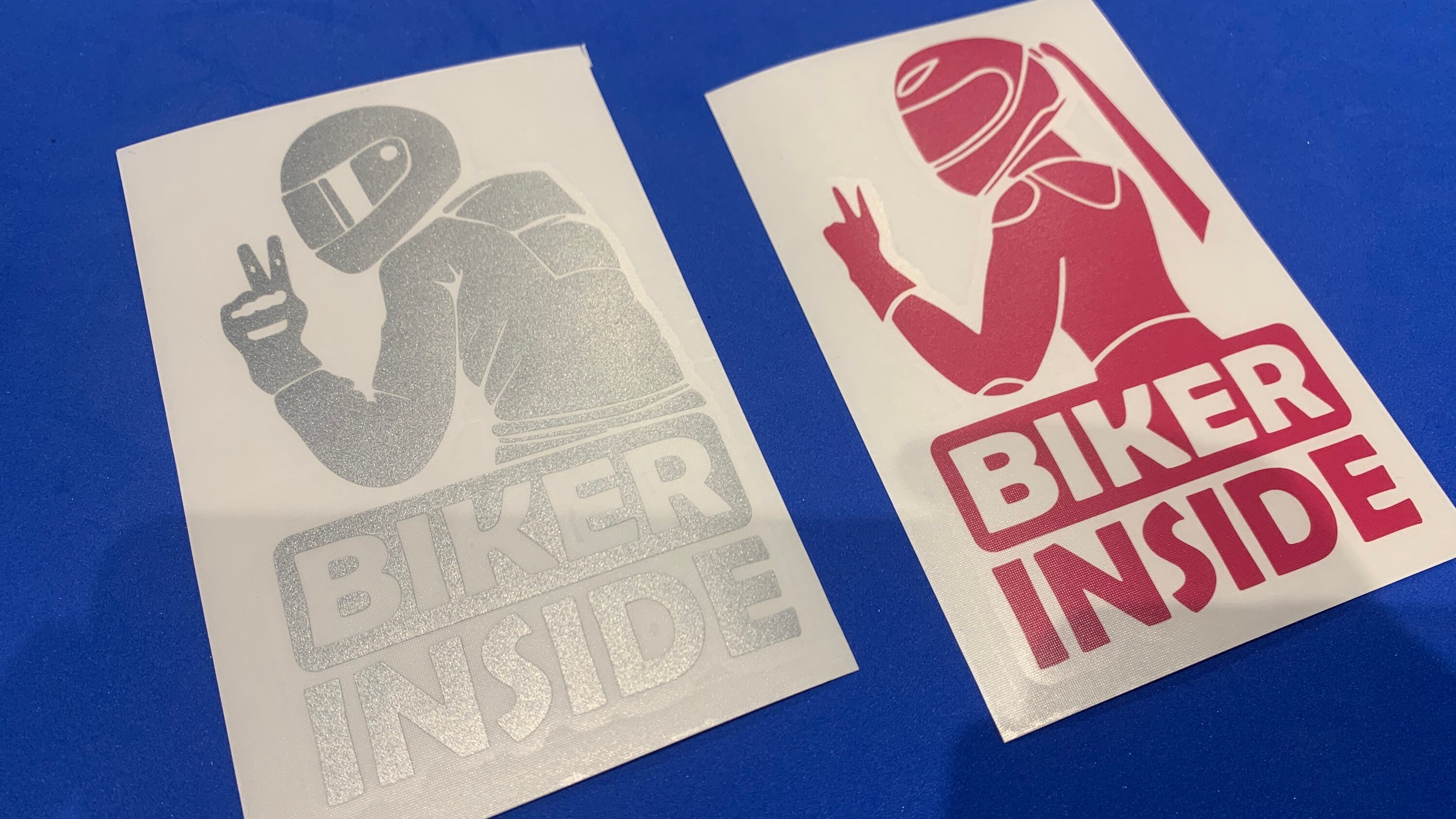 Sticker Sticker Biker Inside Motorcycle Motorcyclist Car | Etsy