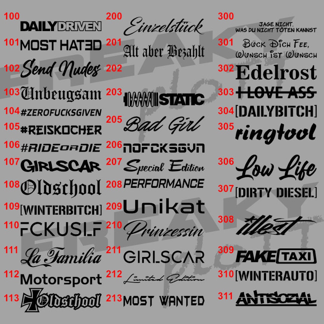 Rear Window Front Window Sticker Various Widths Sticker Car - Etsy