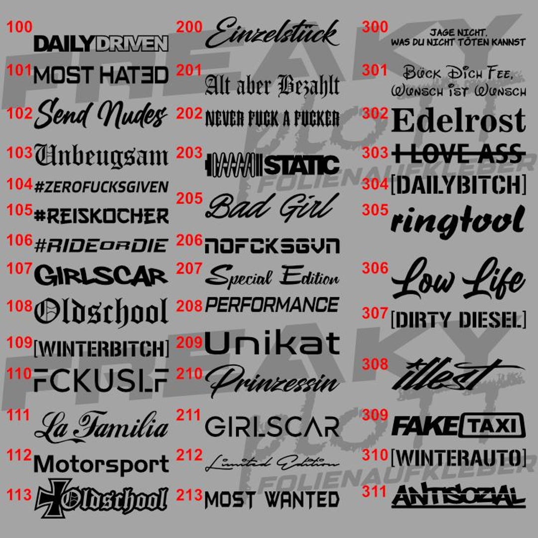 Rear Window Windshield Sticker Various Widths Sticker Car Sticker Color ...