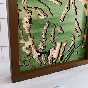 The Club at Viniterra Golf Course Map Layered Wood Golf Course Picture ...