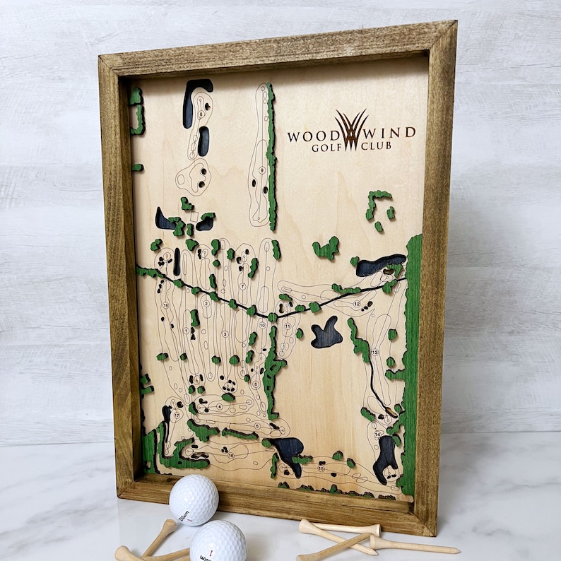 Wood Wind Golf Club Golf Course Map Layered Wood Golf Course Picture ...