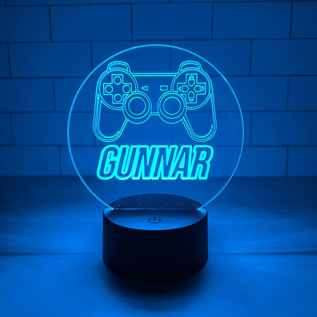Personalized Gamer Light Custom Name Gamer Light Game Controller Name Personalized Gamer Light Custom Name Gamer Light Game Controller Name