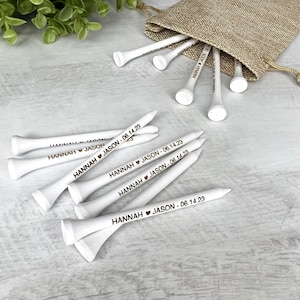 Personalized Wooden Golf Tee Custom Wedding Favor Groomsmen Gift Laser ...