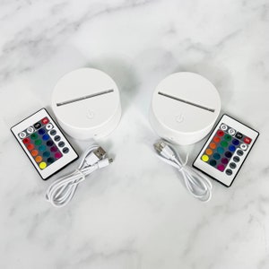 LED Light Base Kit Acrylic Light Base White Led Base Night Light Base ...