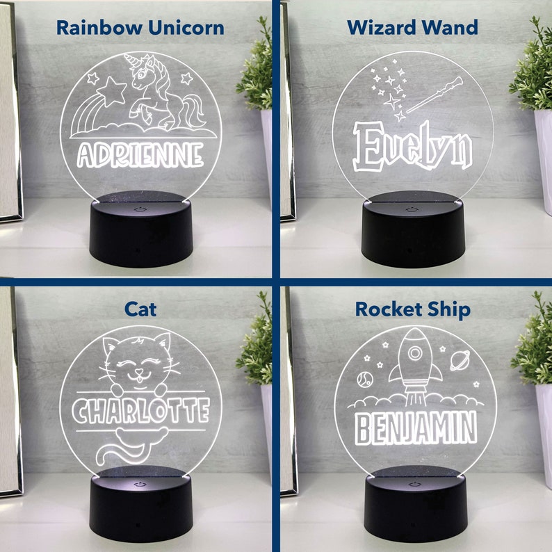 Personalized Light Insert for Round LED Light Base Extra - Etsy