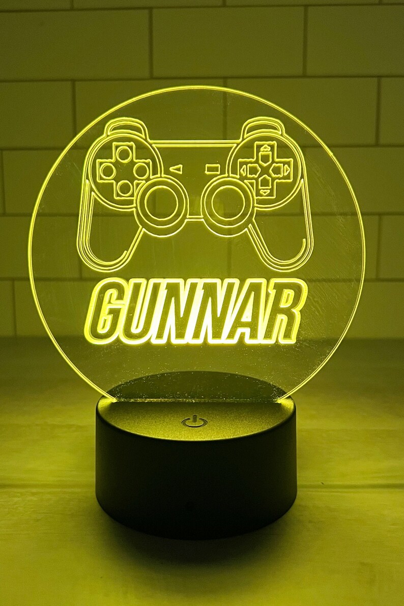 Personalized Gamer Light Custom Name Gamer Light Game - Etsy