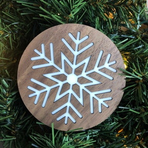 Snowflake Coaster Set Christmas Coaster Barware Holiday Coaster ...