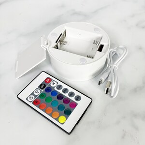 LED Light Base Kit Acrylic Light Base White Led Base Night Light Base ...