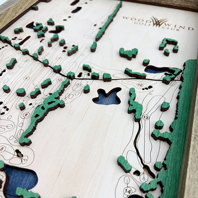 Wood Wind Golf Club Golf Course Map Layered Wood Golf Course Picture ...