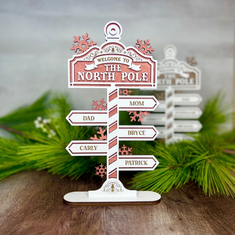 Personalized Christmas Family Sign Custom Christmas Decor Family ...