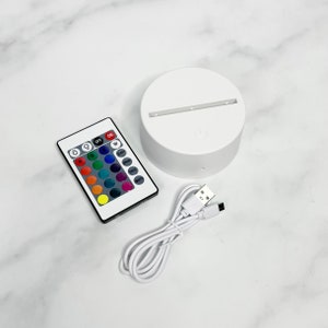 LED Light Base Kit Acrylic Light Base White Led Base Night Light Base ...