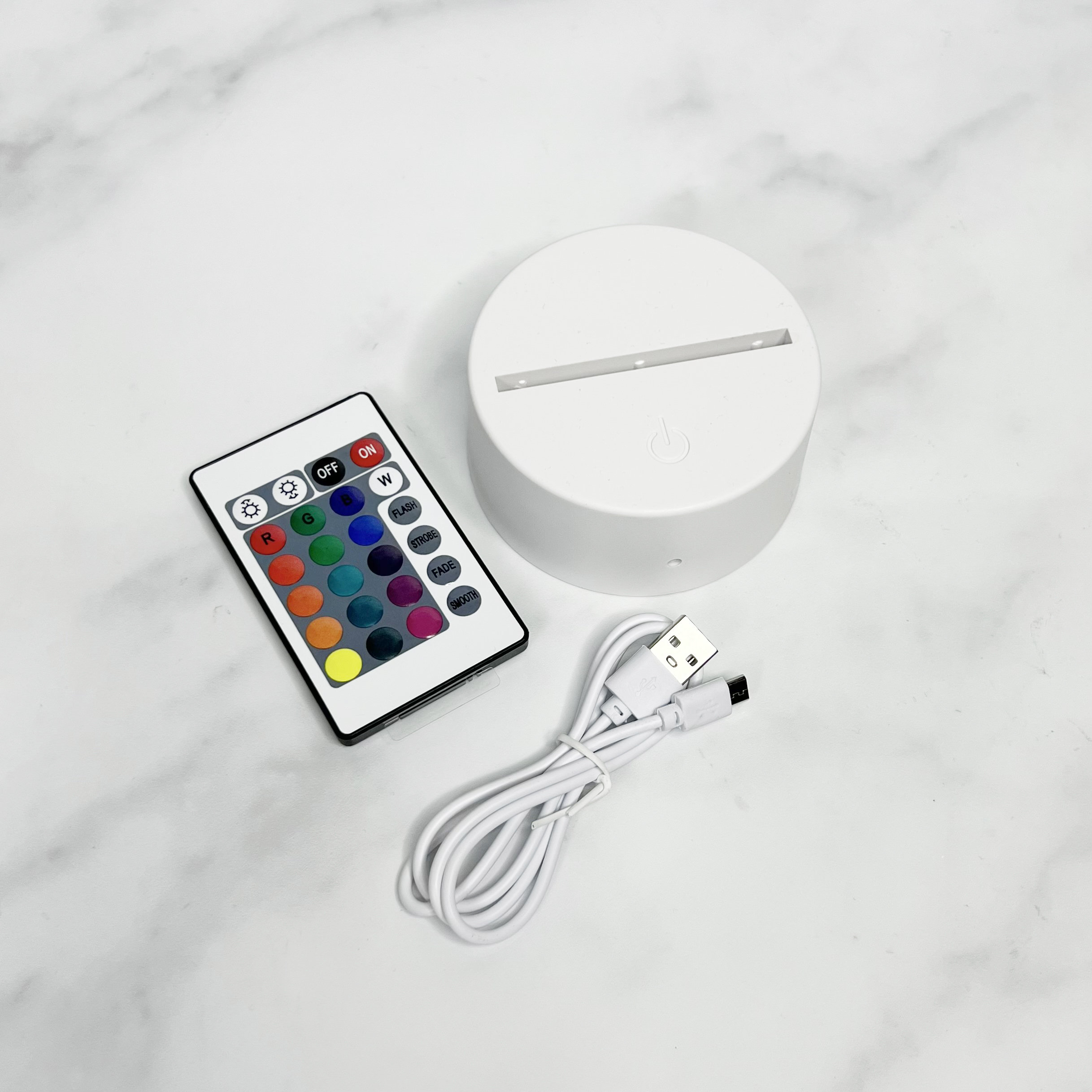 LED Light Base Kit Acrylic Light Base White Led Base Night - Etsy