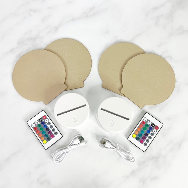 LED Light Base Kit Acrylic Light Base White Led Base Night Light Base ...