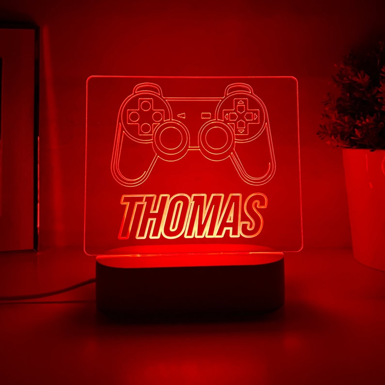 Personalized Gamer Light Custom Name Gamer Light Game - Etsy